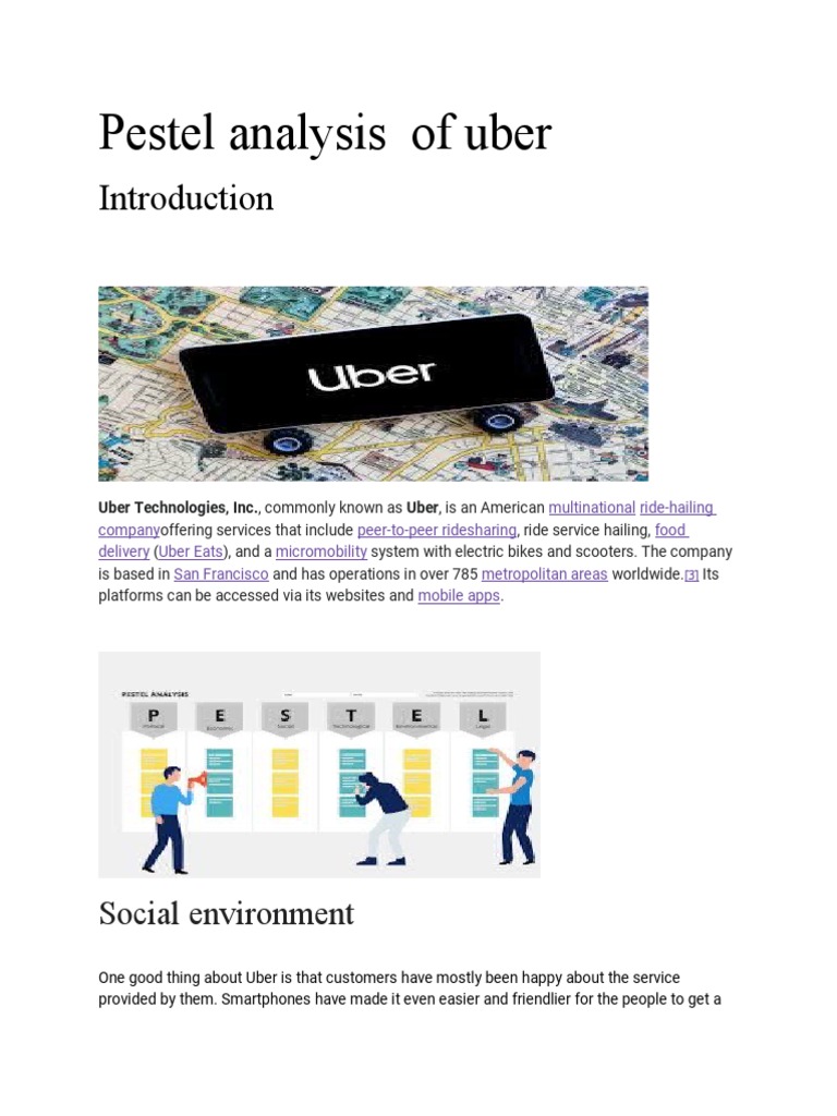 Pestel Analysis of Uber: Social Environment | PDF | Transport | Economies