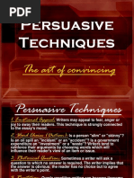 A F O R E S T: Persuasive Techniques Handout | PDF | Mnemonic | Question