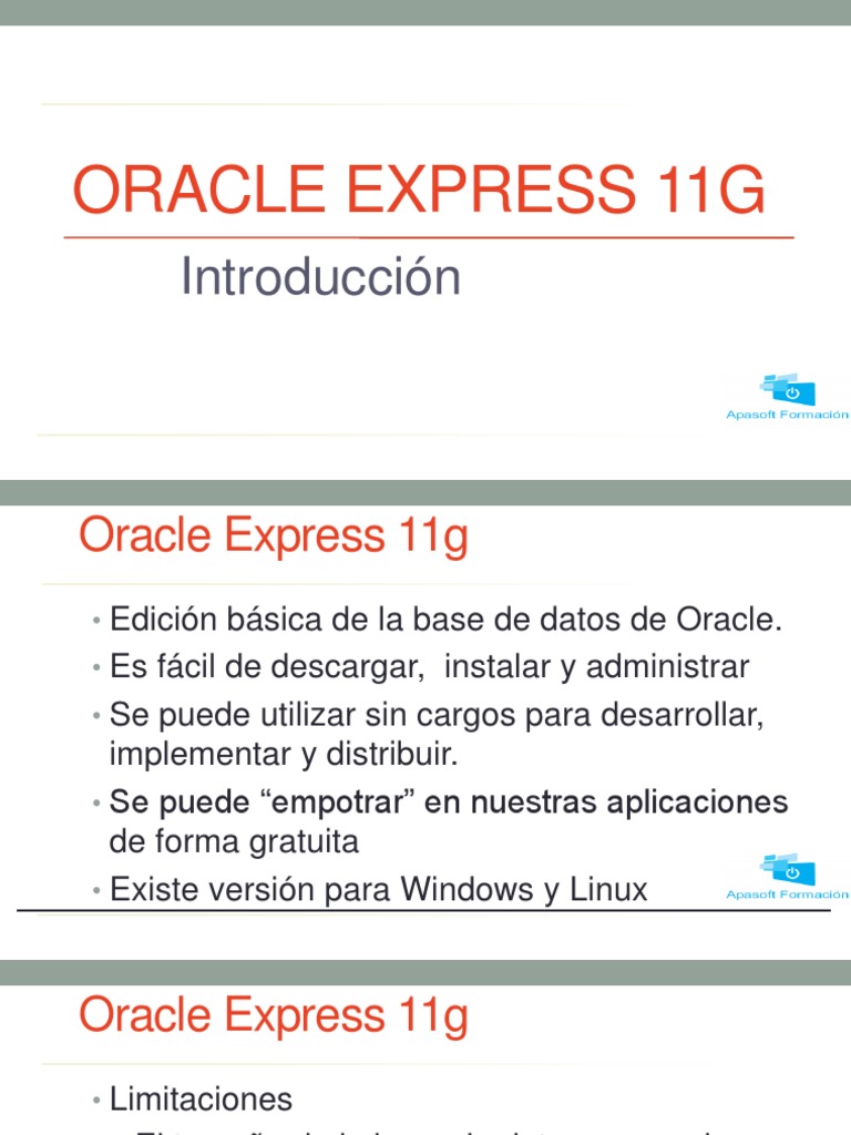 2 Introducci N A Oracle Express PDF | PDF
