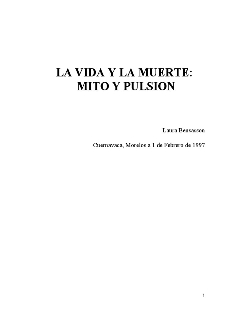 La Vida y La Muerte | PDF | Muerte | Sigmund Freud