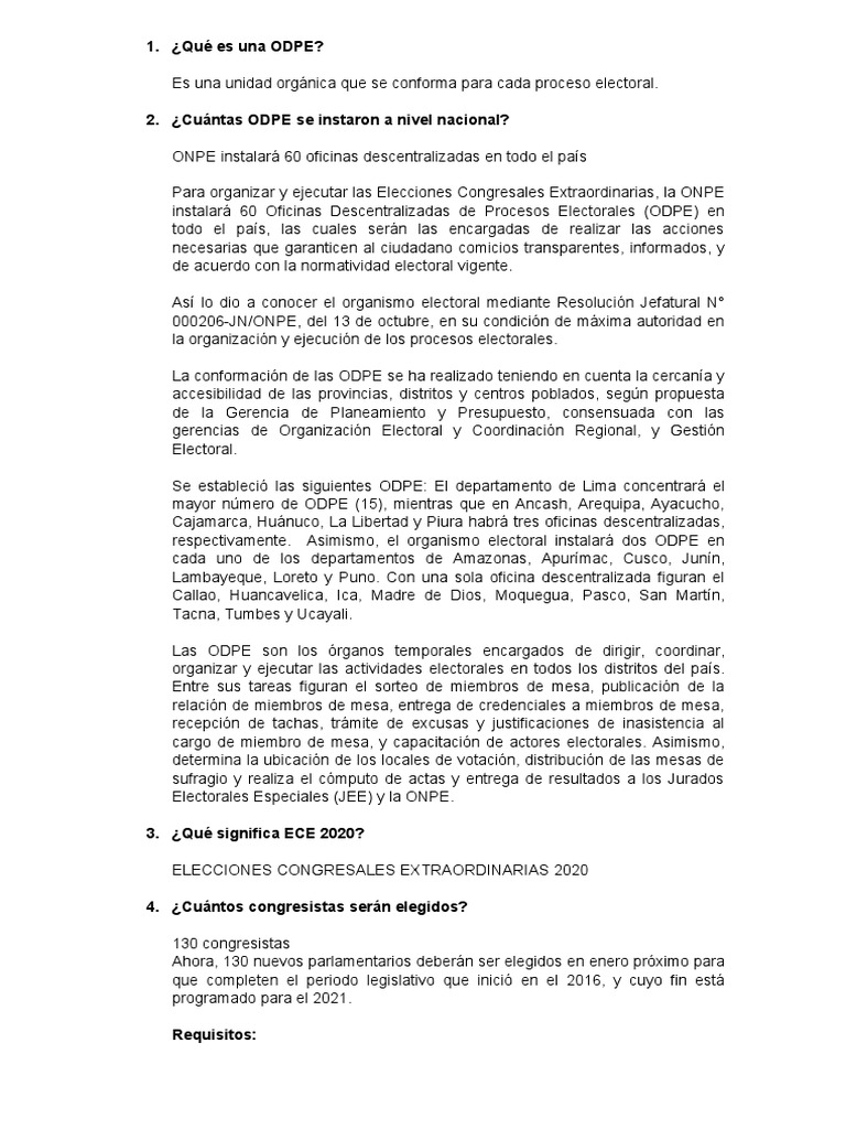 Qué Es Una ODPE | PDF | Toma de decisiones grupales | Esfera pública