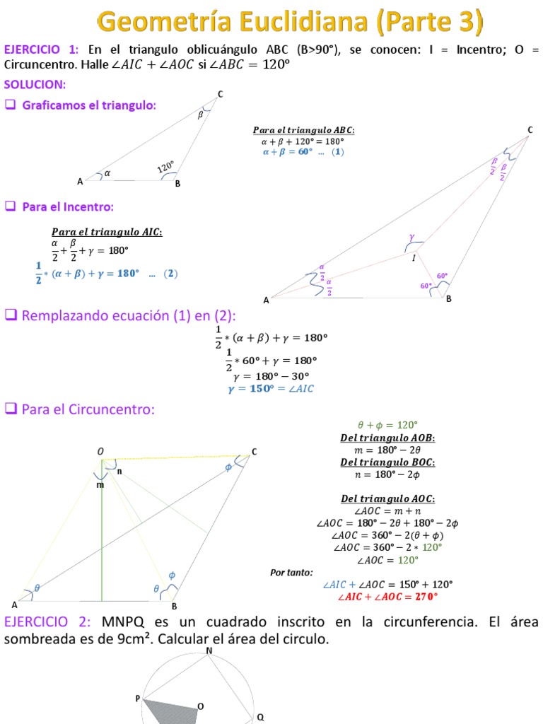 Geometria Euclidiana (Parte3) | PDF | Geometría del plano euclidiano ...