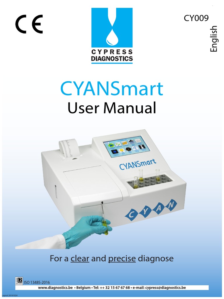 Comprehensive User Manual for the CYANSmart Diagnostic Analyzer ...