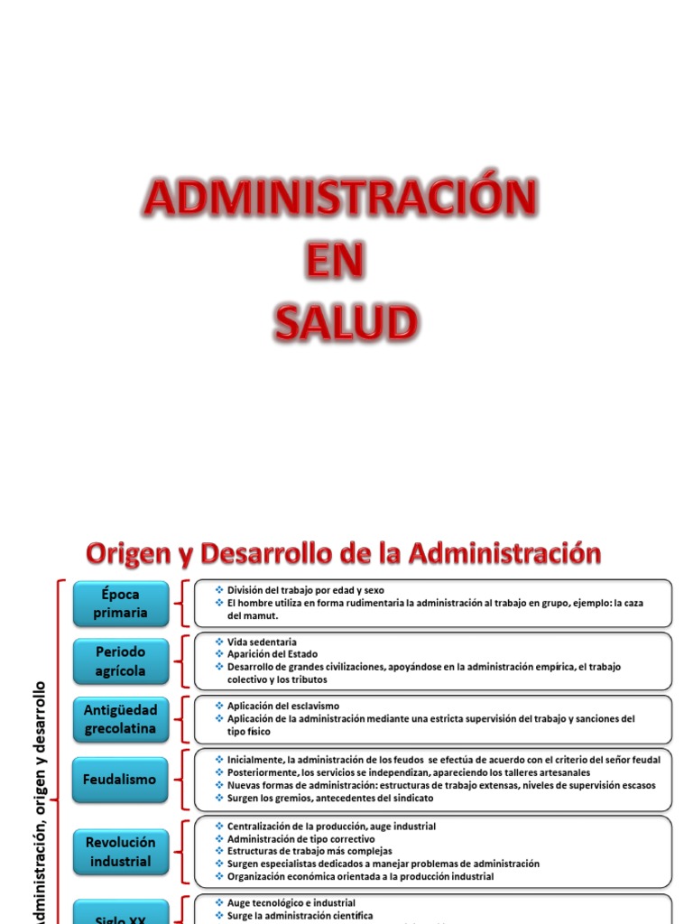 Administración en Salud | PDF | Planificación | Economias