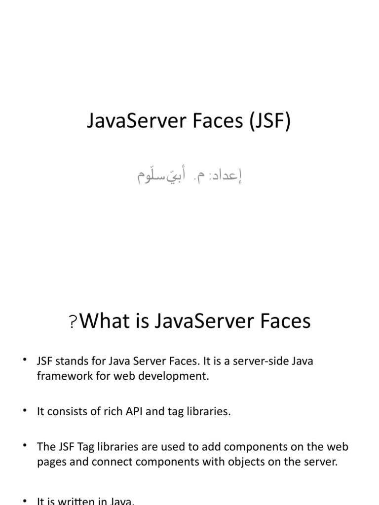 Javaserver Faces (JSF) | PDF | Java Server Faces | Information Technology