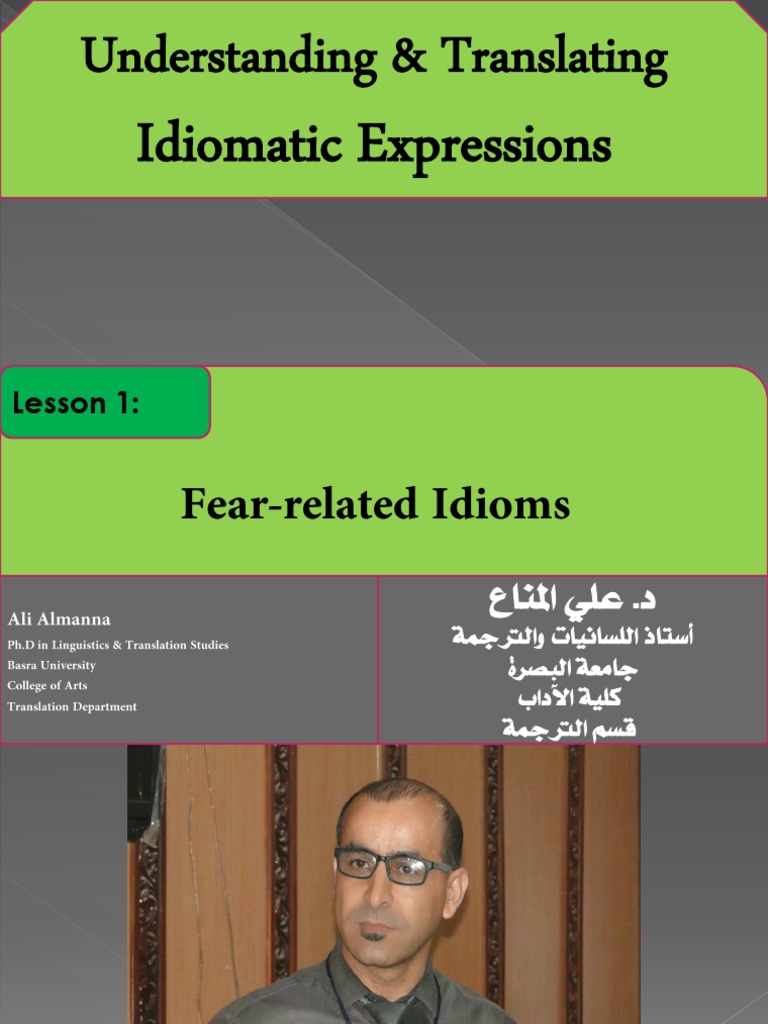Fear-Related Idioms PDF | PDF | Idiom | Syntax
