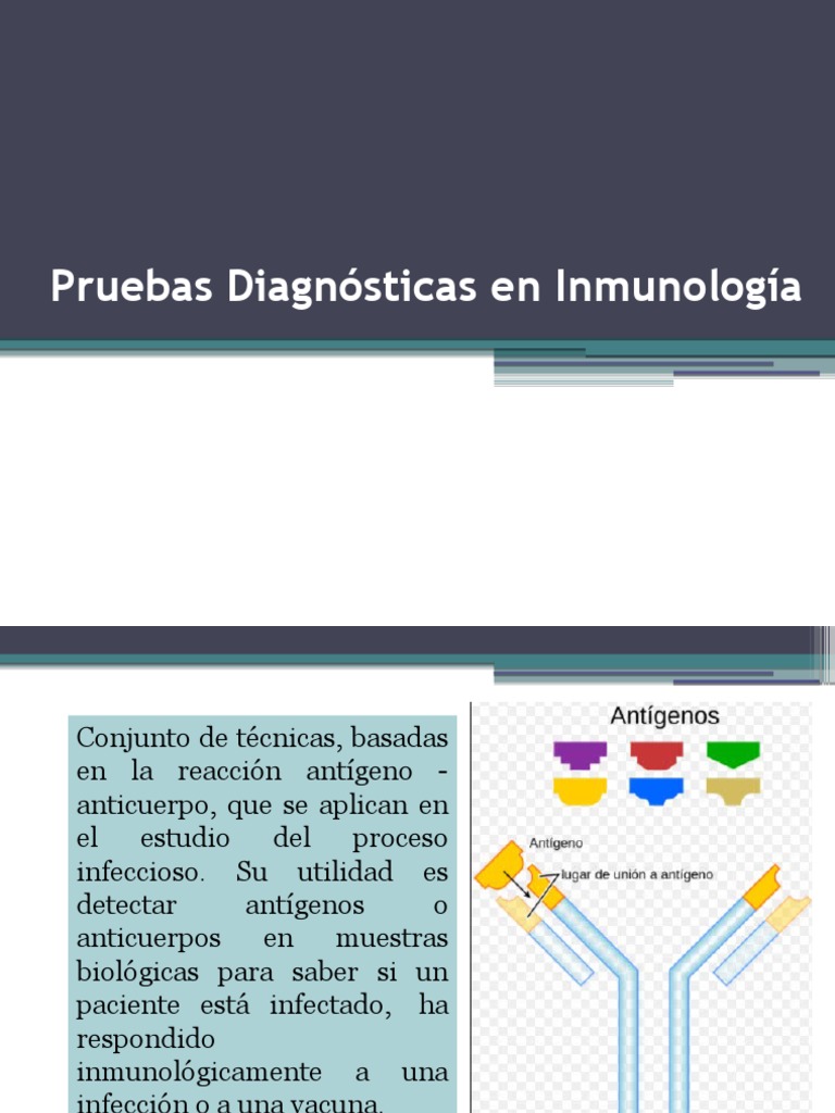 Pruebas Diagnósticas en Inmunología | PDF | Inmunología | Anticuerpo