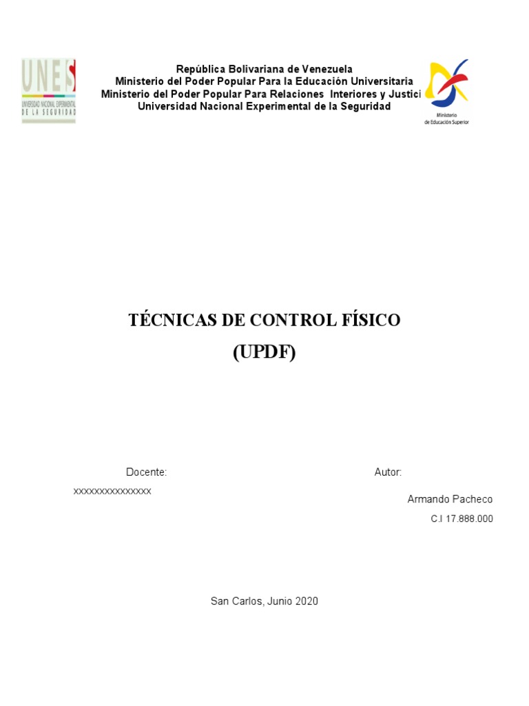 Técnicas de Control Físico | PDF | Policía | Justicia