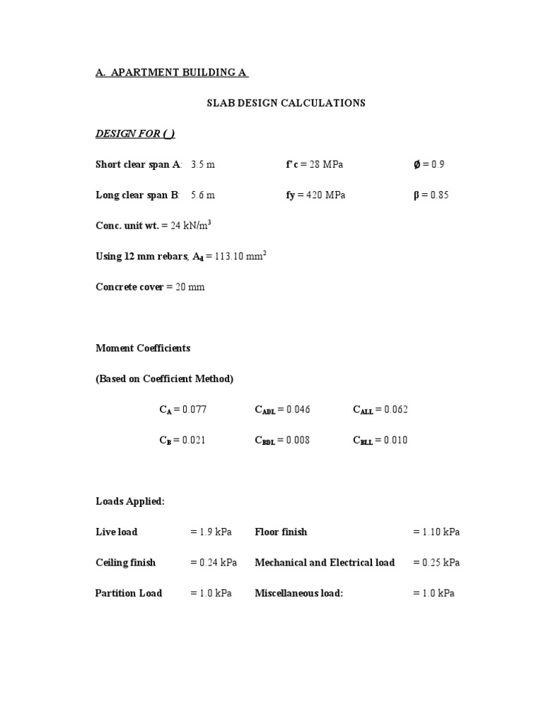 Slab Design Case 8 | Download Free PDF | Building Engineering ...