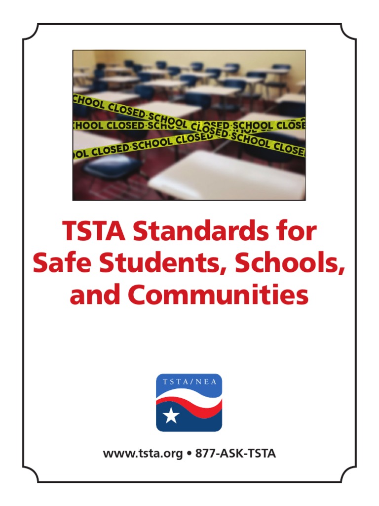 TST A Standards For Safe Schools | PDF | Hygiene | Personal Protective ...