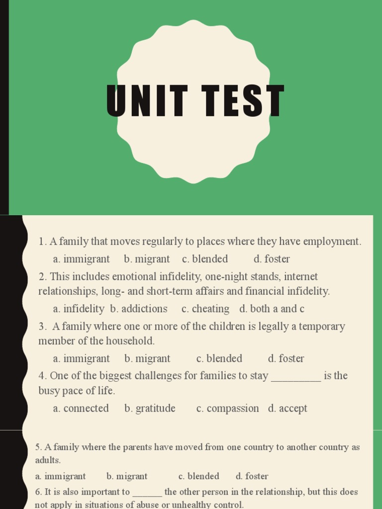 Test | PDF | Parietal Lobe | Family