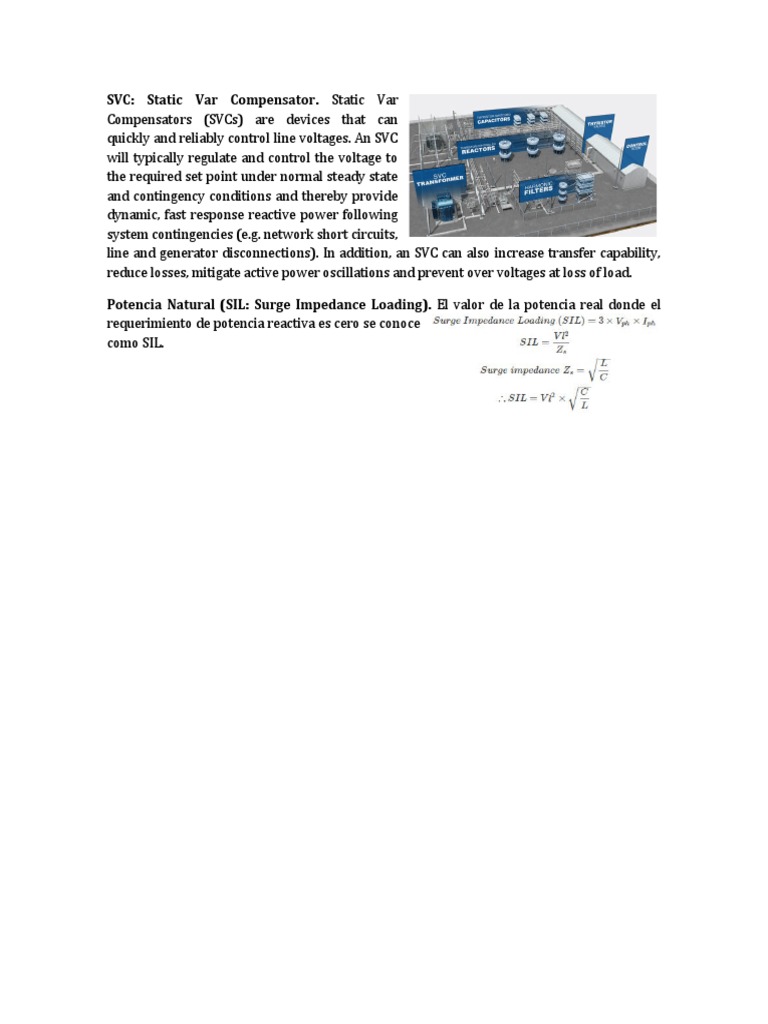 SVC: Static Var Compensator. Static Var | PDF