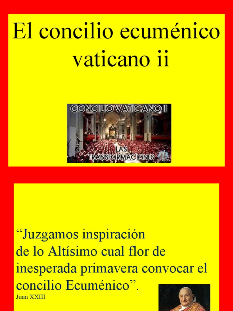 Que Es Un Concilio | PDF | Concilio Vaticano II | Iglesia Católica