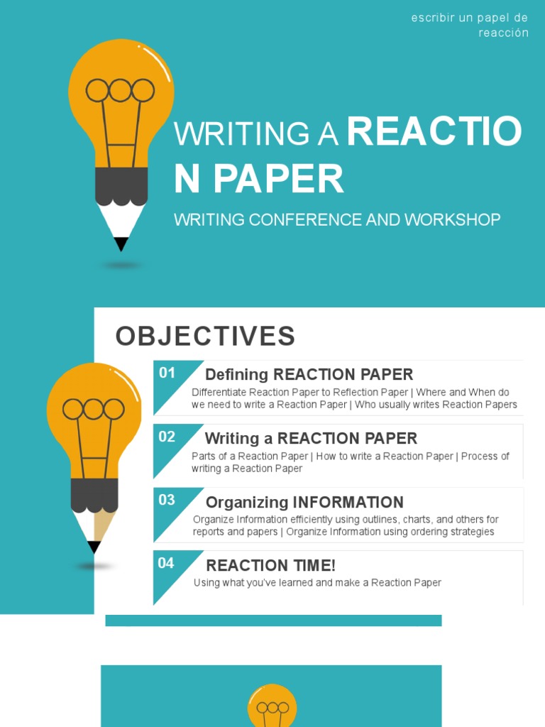 What Is A Reaction Paper | PDF | Idea | Information