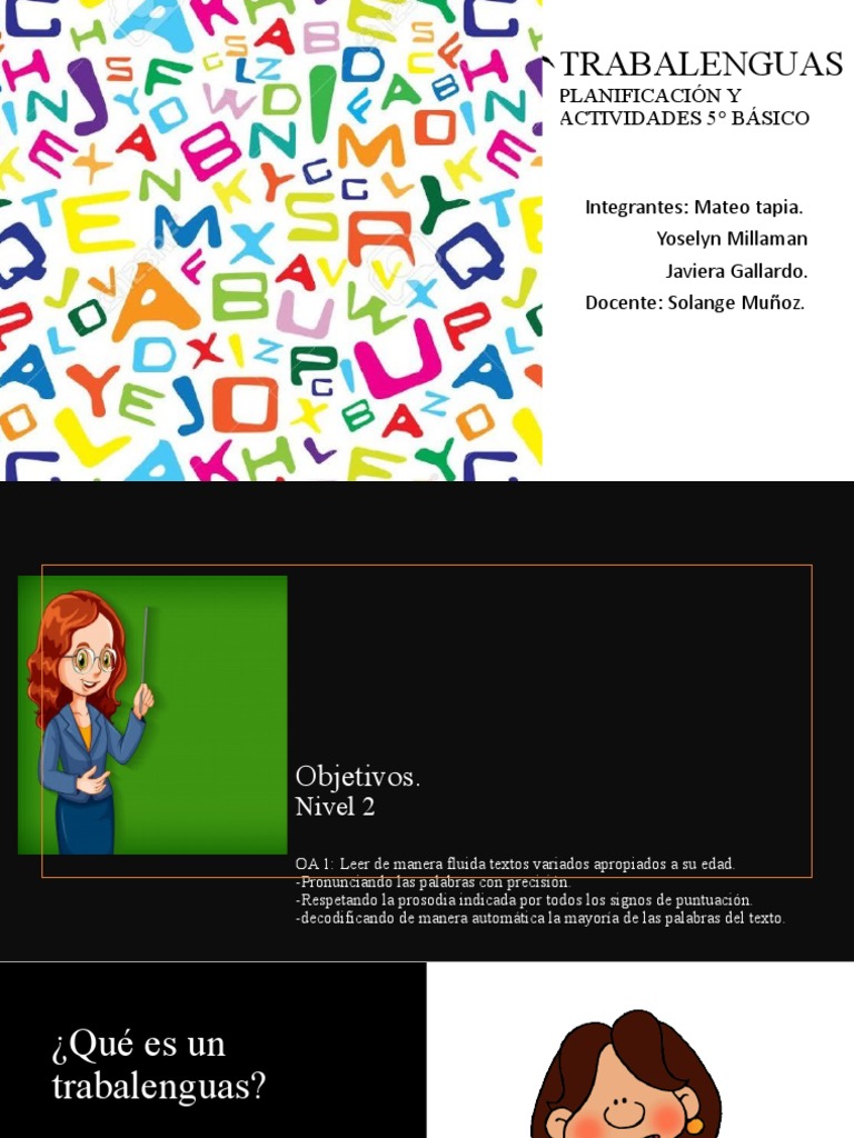 TRABALENGUAS PPT (1959) | PDF | Lingüística | Cognición