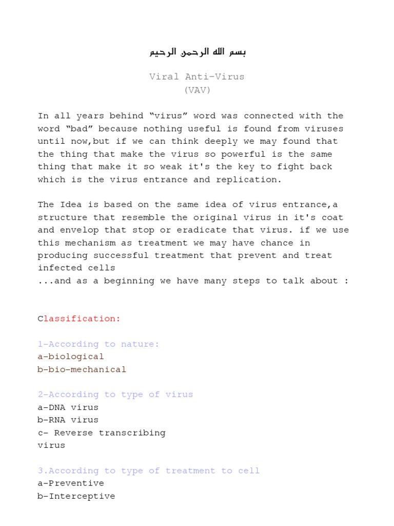 Viral Anti Virus Print Out | PDF | Dna Repair | Antiviral Drug