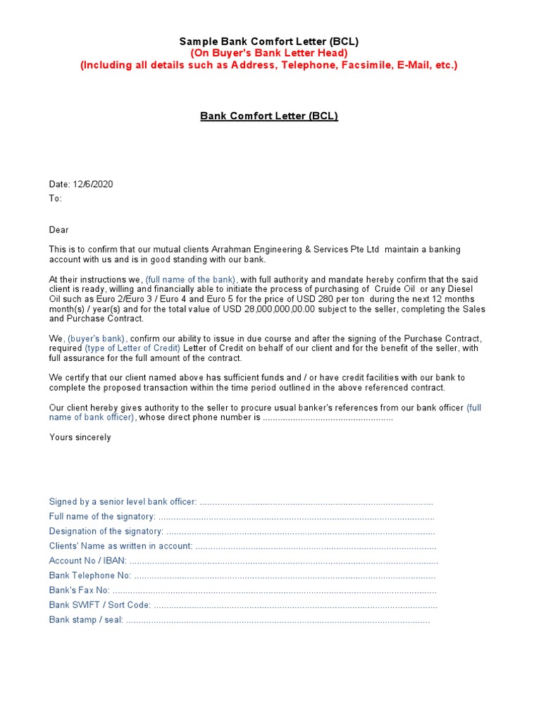Sample-Bcl (3) XX | Download Free PDF | Letter Of Credit | Banks