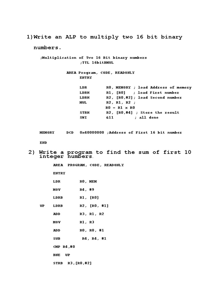 MC Part A Programs-Updated | PDF | Pointer (Computer Programming ...