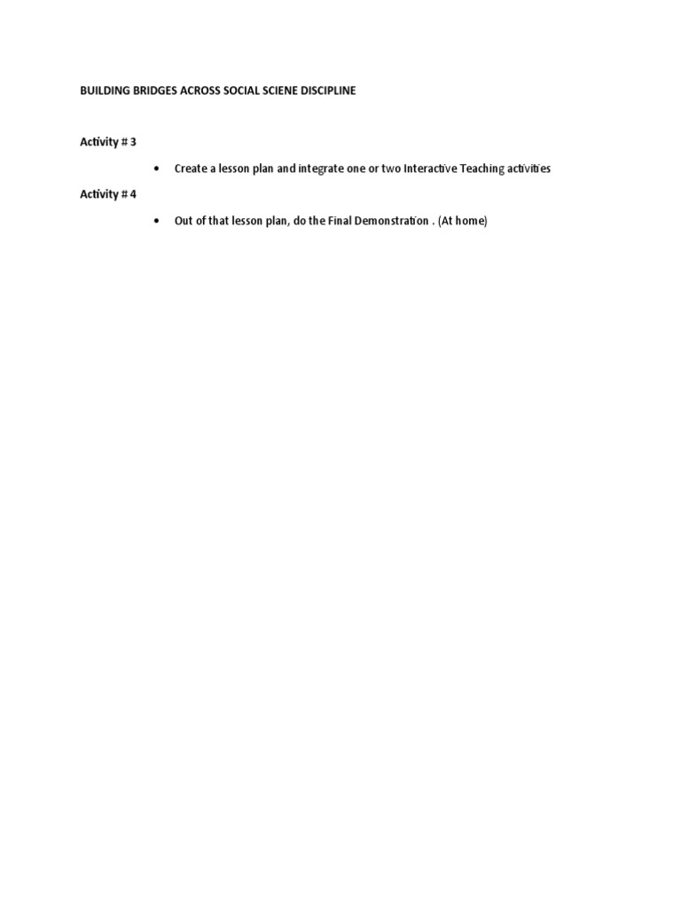 Lesson Plan for Interactive Teaching Activities | PDF