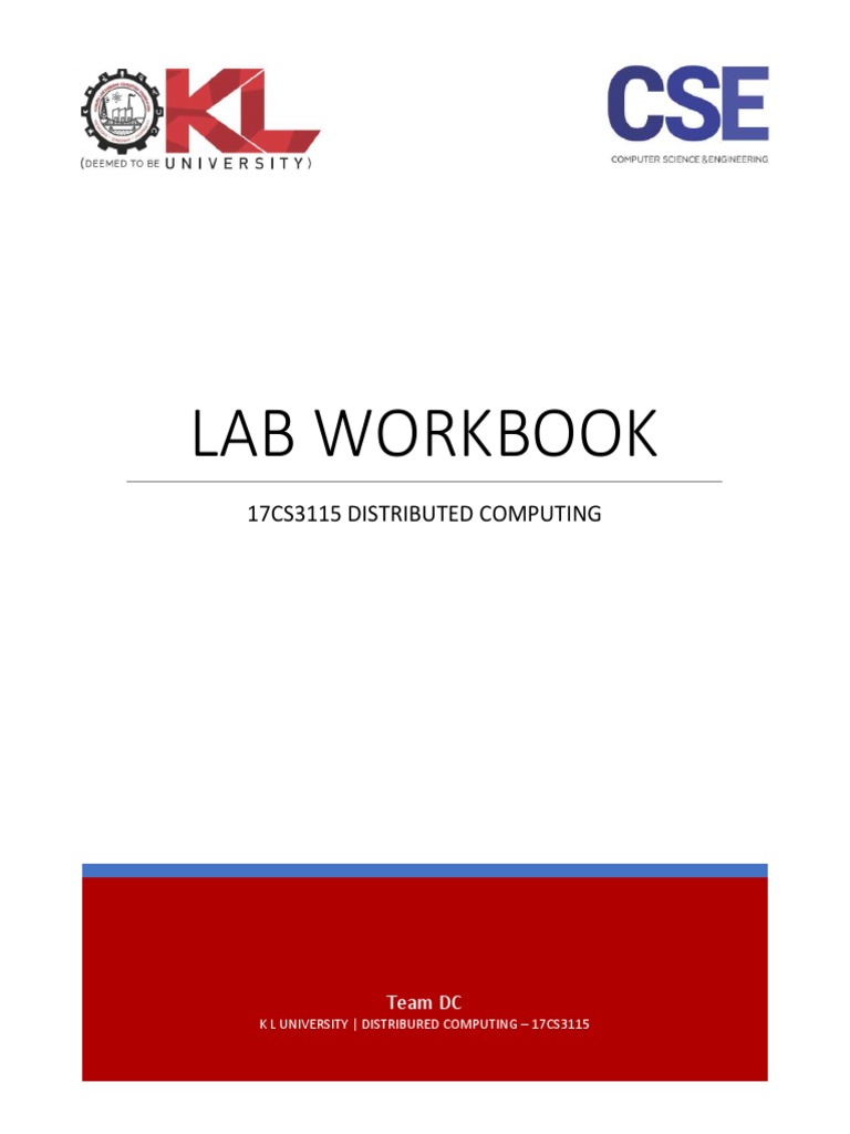 Distributed Computing Lab Workbook V1.0 | PDF | Map Reduce | Message ...