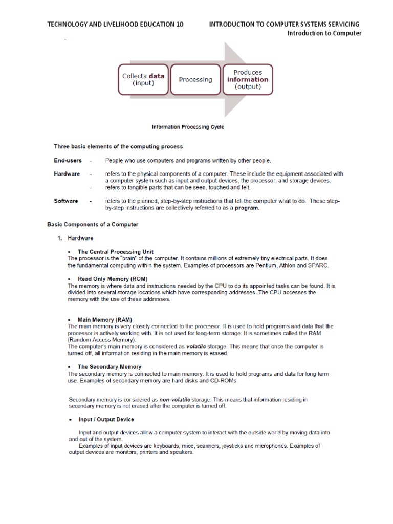 Computer Systems Servicing Guide | PDF