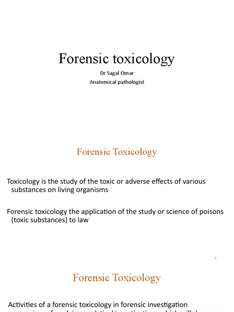 Forensic Toxicology Insights | PDF | Toxicology | Poison