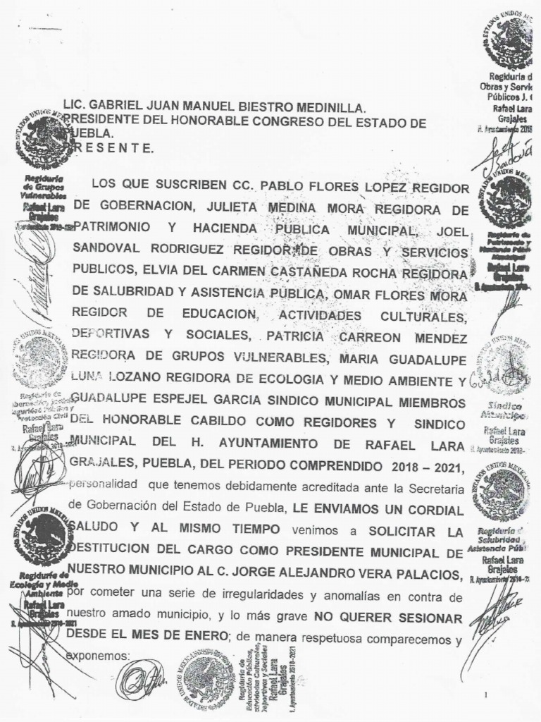 Solicitud de Destitucion | PDF