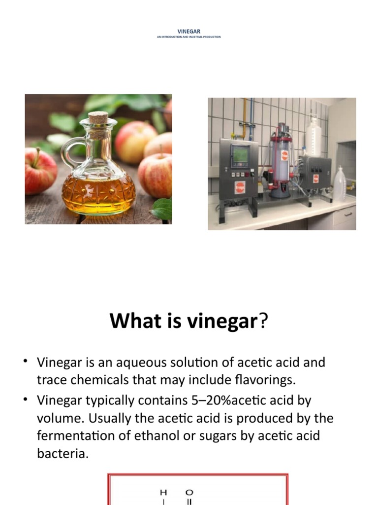 Vinegar: An Introduction and Inustrial Production | PDF | Vinegar ...