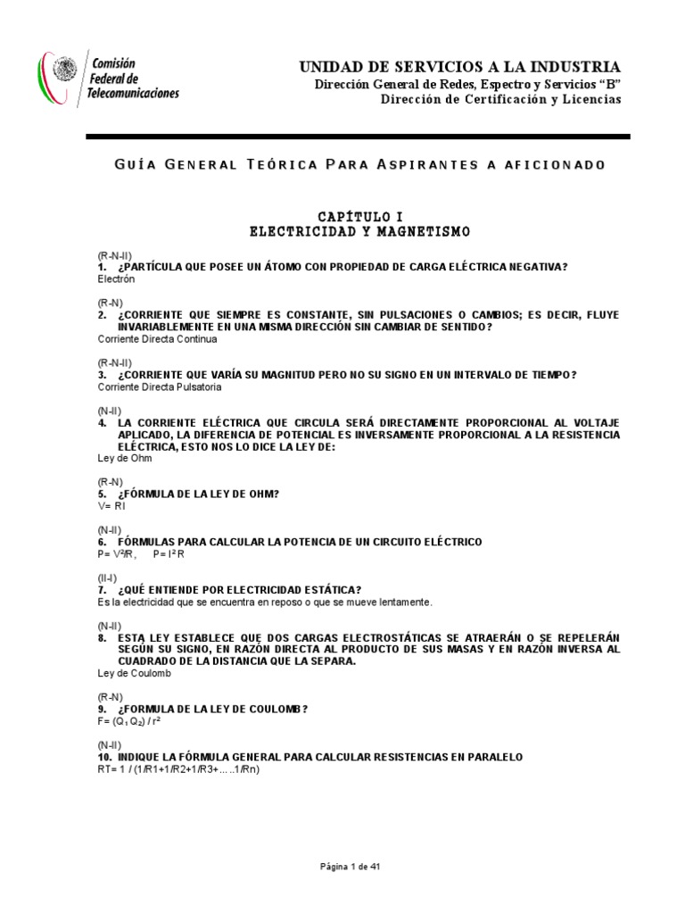 Guia para El Examen de Radioaficionado | PDF | Antena (Radio) | Transistor