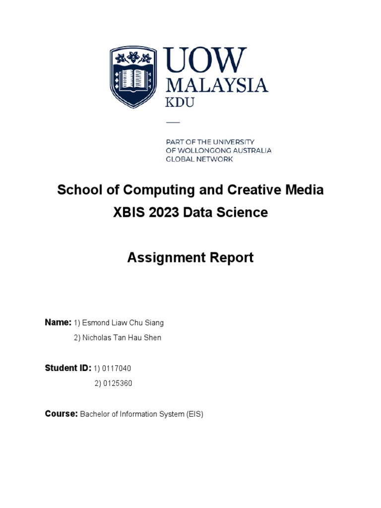 School of Computing and Creative Media XBIS 2023 Data Science ... School of Computing and Creative Media XBIS 2023 Data Science ...