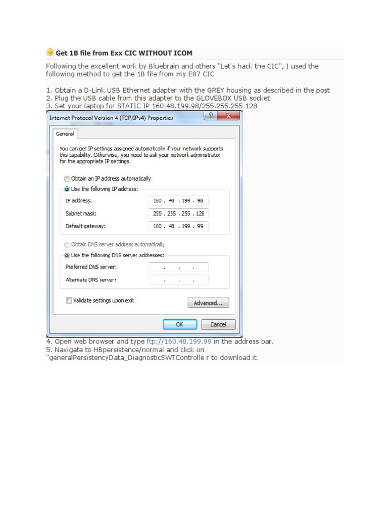 Get 1B File From Exx CIC WITHOUT ICOM | PDF