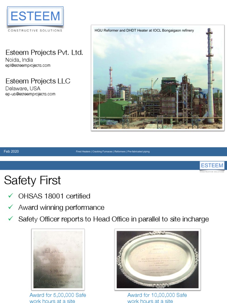 Esteem Presentation | PDF | Furnace | Civil Engineering