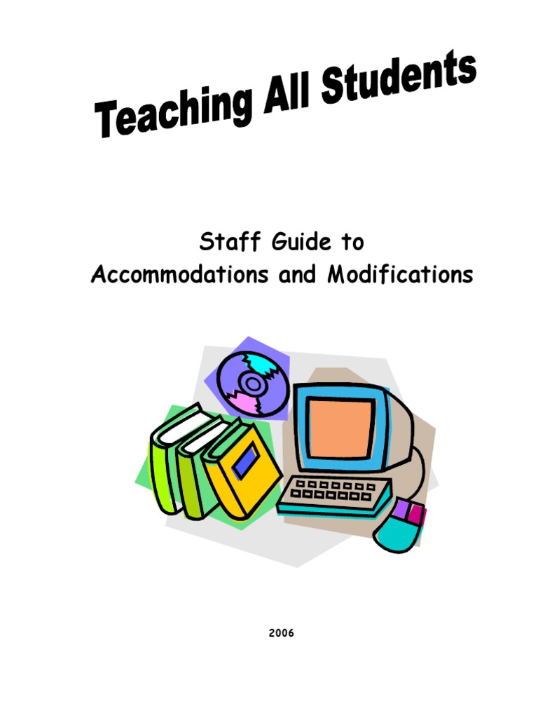 Staff Guide To Accommodations and Modifications | PDF | Special ...