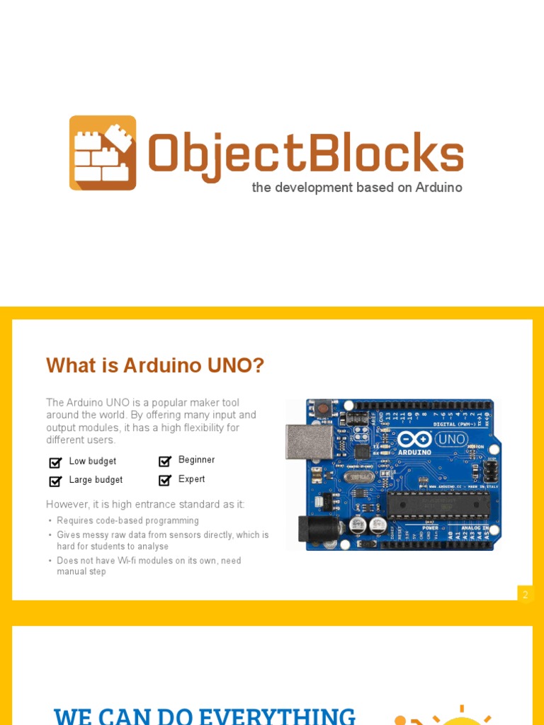 ObjectBlocks Introduction v2 | PDF | Internet Of Things | Arduino