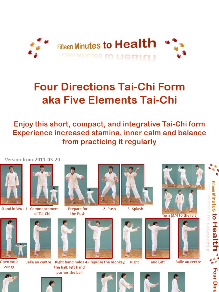 Four Directions Tai-Chi Form Aka Five Elements Tai-Chi | PDF | Qi | Tai Chi