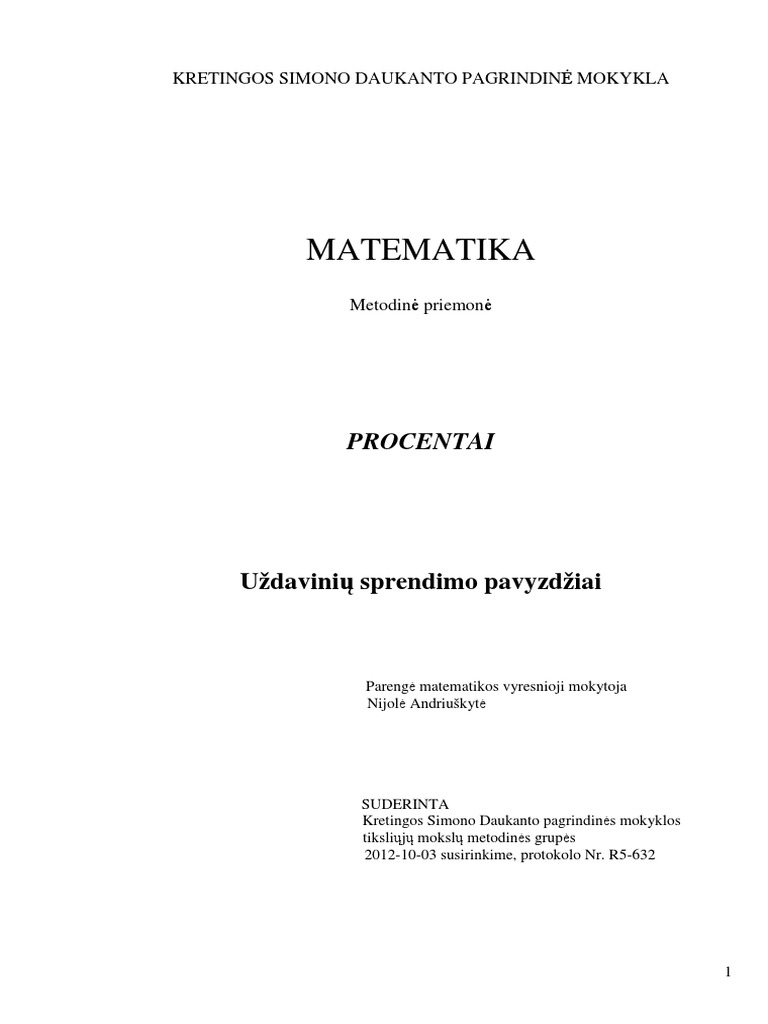 Procentai II | PDF