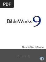 BibleWorks 10 Quick-Start Guide | PDF | Menu (Computing) | Command Line Interface
