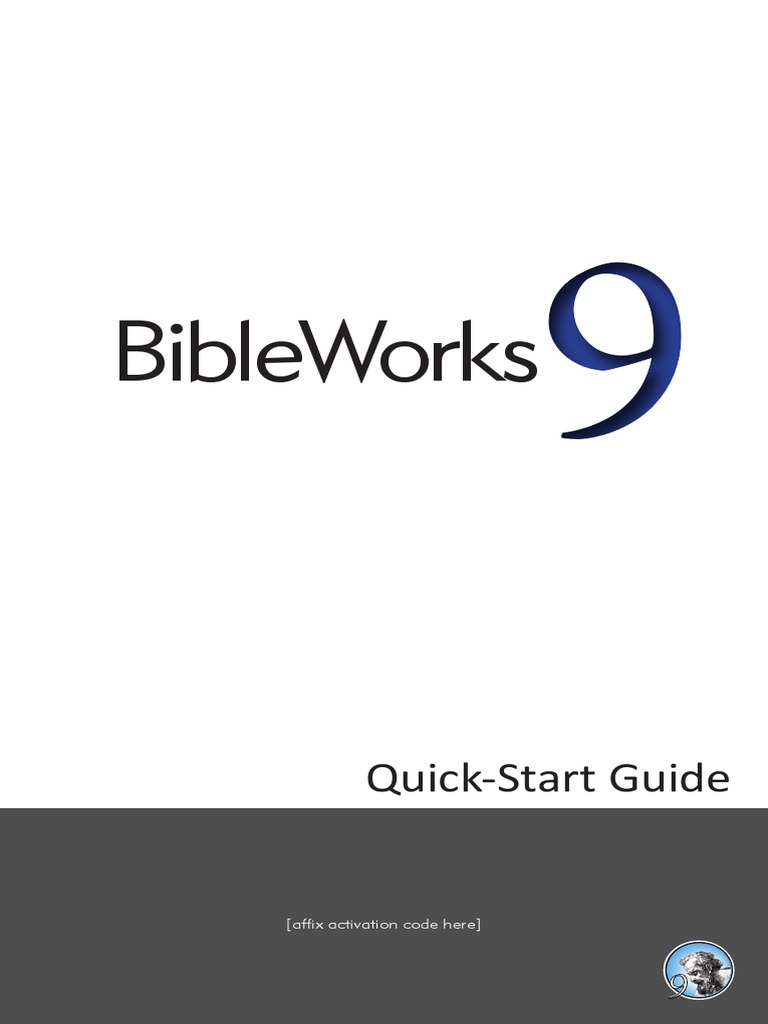 Bibleworks: Quick-Start Guide | PDF | Menu (Computing) | Command Line ...