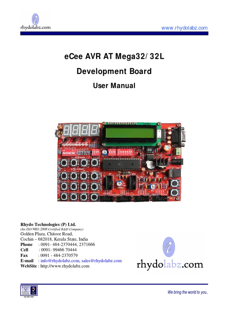 Ecee AVR Mega32 - Users Manual | PDF | Office Equipment | Electronic Design