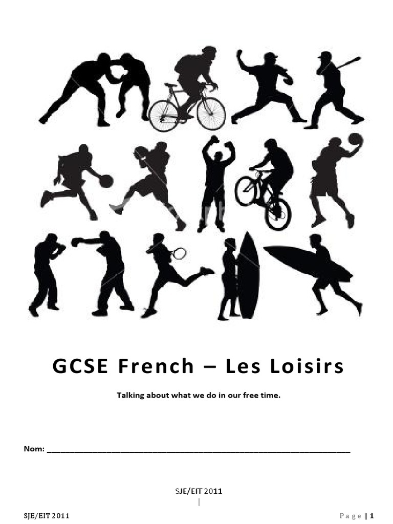 GCSE French: Free Time Activities Guide | PDF