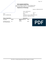 Dr Lal PathLabs Sample Report Format | PDF | Pathology | Doctor Of Medicine