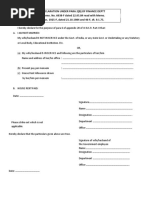 Application Form For H.R.A Annexure | PDF