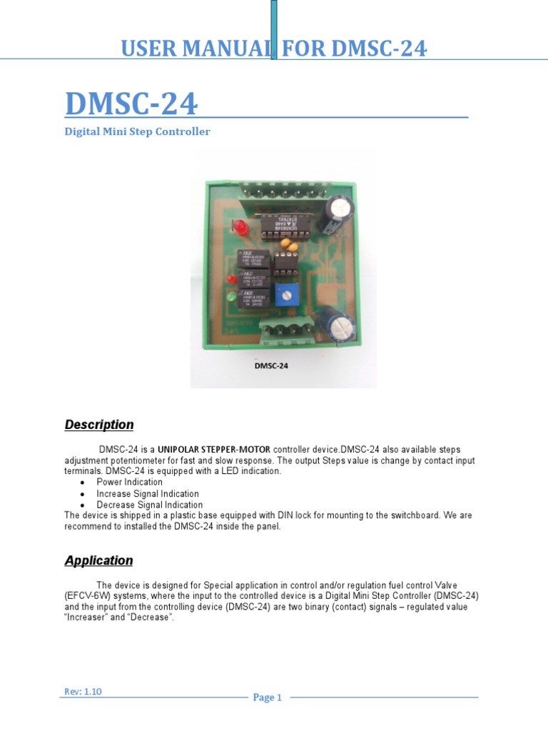 DMSC-24: User Manual For Dmsc-24 | PDF