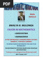 Math Paper 2 - MR 6points | PDF | Mathematics | Determinant