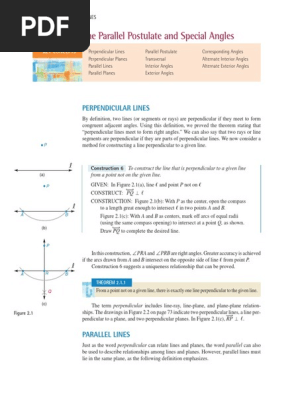 Perpendicular Postulate