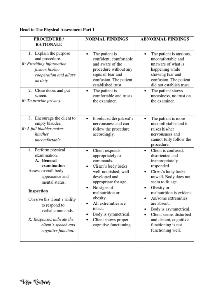 Comprehensive Physical Assessment Guide | PDF | Human Nose | Ear