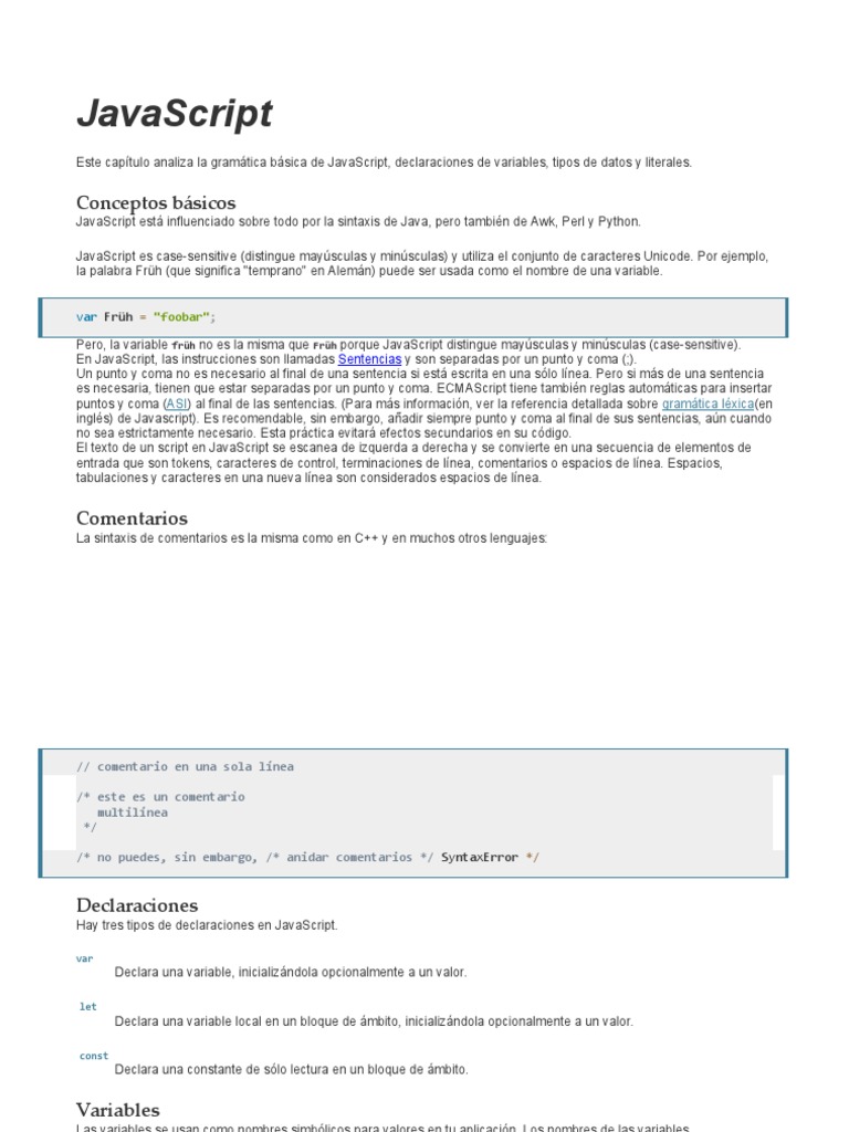 Java Script | PDF | Script Java | Lenguaje de programación