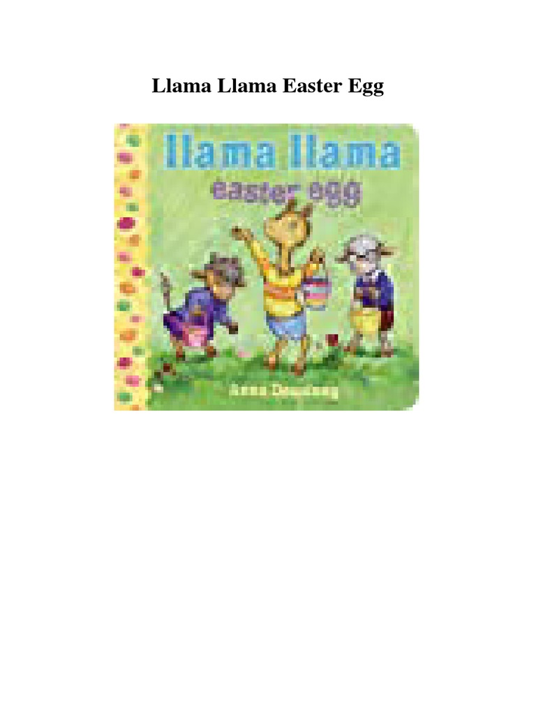 BOOKS PDF Llama Llama Easter Egg | PDF