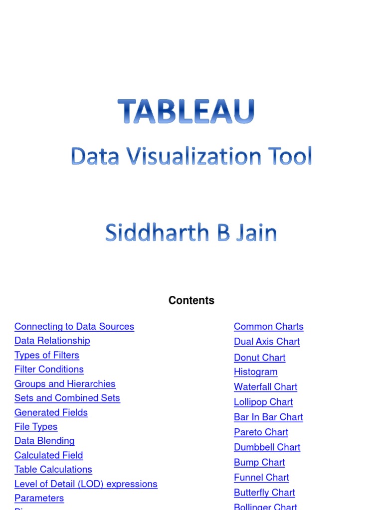 Tableau Training | PDF | Cluster Analysis | Databases
