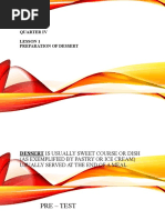 Prepare Desserts and Sweet Sauces | PDF | Desserts | Custard